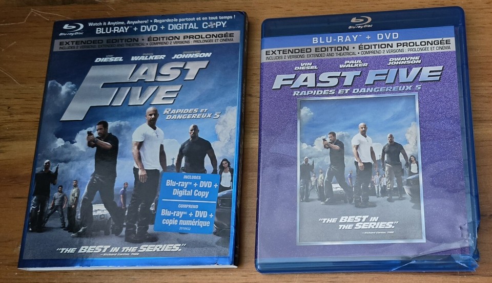 Fast Five Blu-ray disc Vin Diesel , Paul Walker , The Rock 25192107191 ...