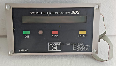 SAFETEC SDS-R/P SMOKE DETECTION SYSTEM DISPLAY PANEL | eBay