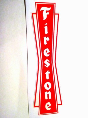Firestone sticker decal hotrod rat rod vintage look drag racing gasser ...