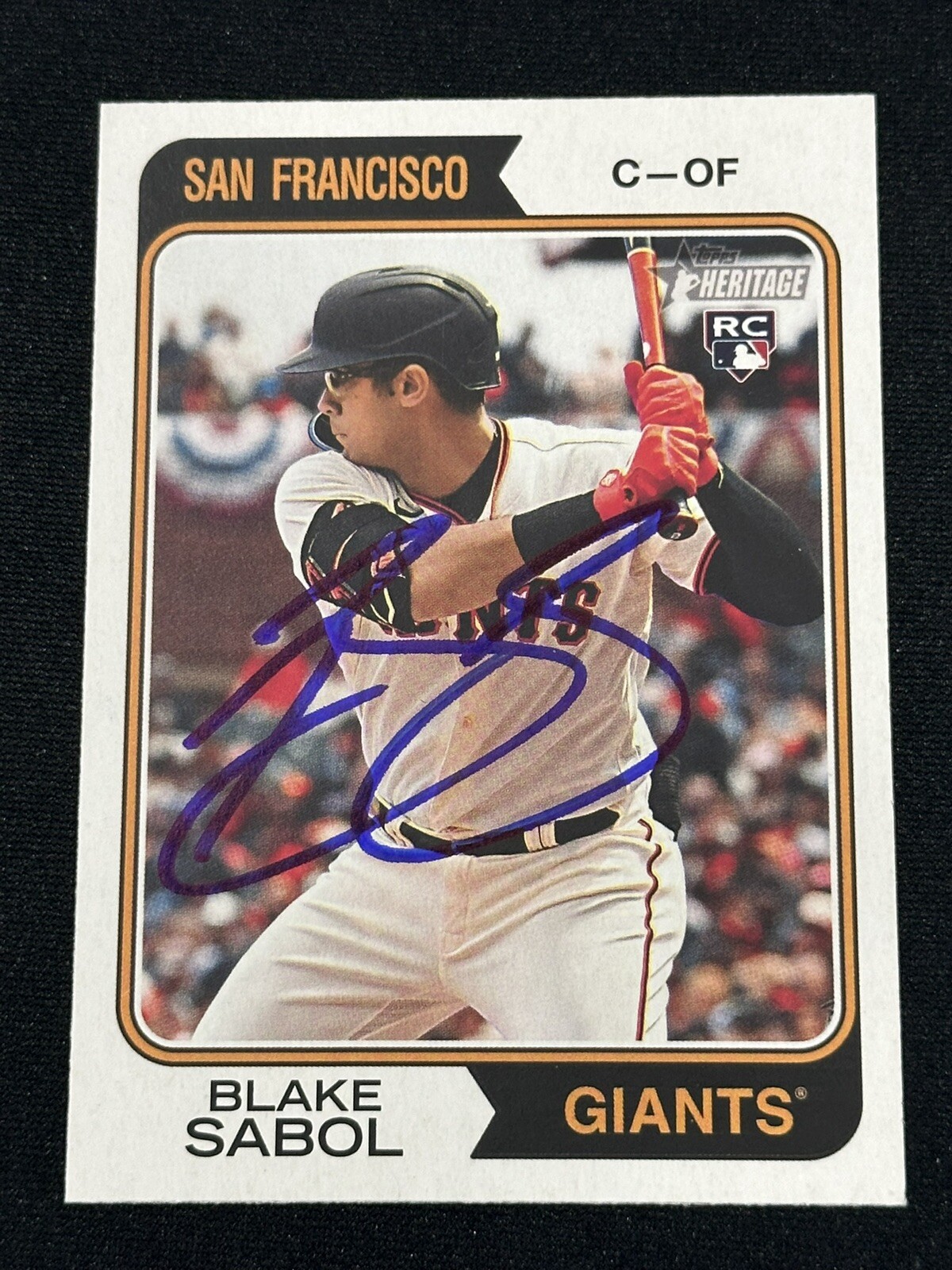 2023 Topps Heritage #618 Signed Blake Sabol Giants Autographed Auto ...
