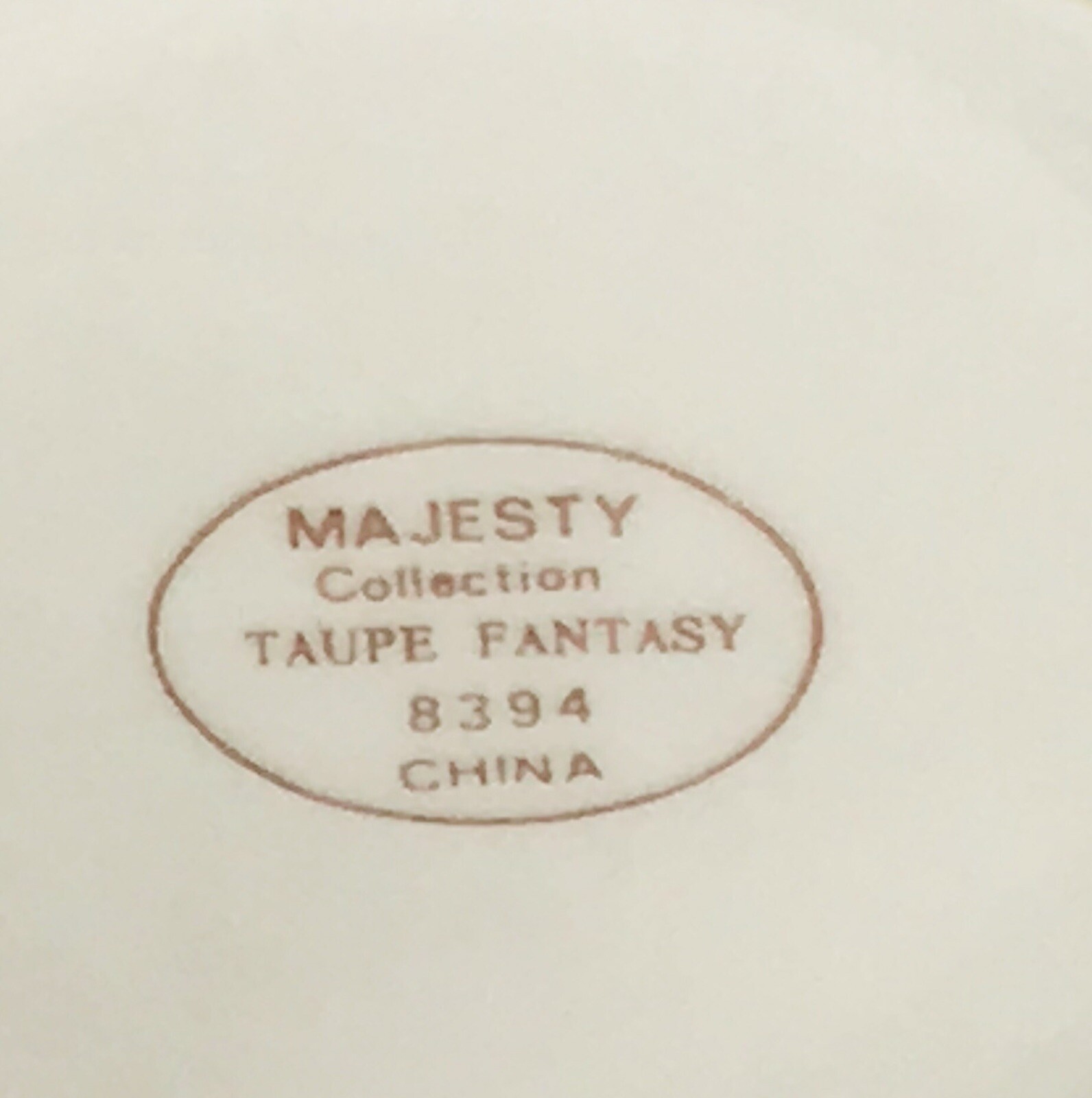 Sango Majesty Collection Taupe Fantasy Creamer & Sugar Bowl with Lid | eBay