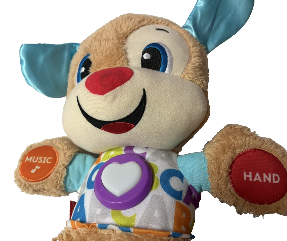 ABC Fisher Price Musical Baby Learning Plush Bear Talking Tummy kids ...