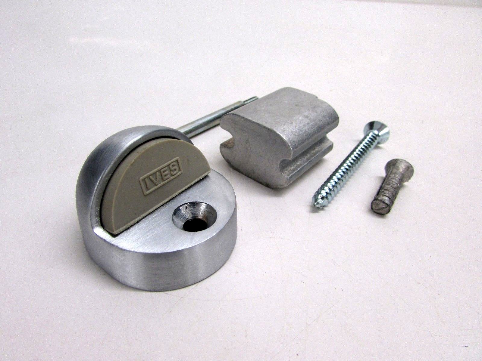 IVES #FS438 -R1 26D SATIN ALUMINUM, DOME DOOR STOP WITH R437 1" RISER ...