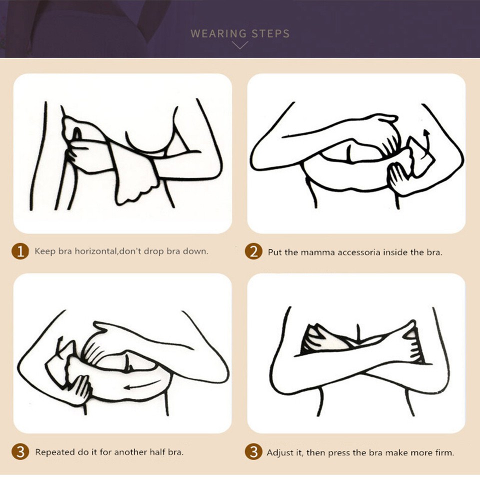 Bra Pad Underwear Bra Paste Nipple Cover Insole Silicone Push Up ...