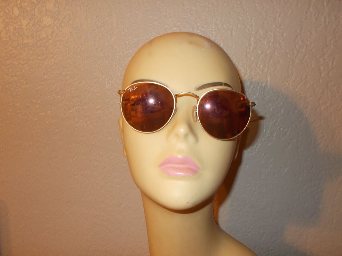 Ray Ban RB 3447 Round Metal 112/Z2 Matte Gold Copper Flash Ray Ban RB 3447 Round Metal 112/Z2 Matte Gold Copper Flash