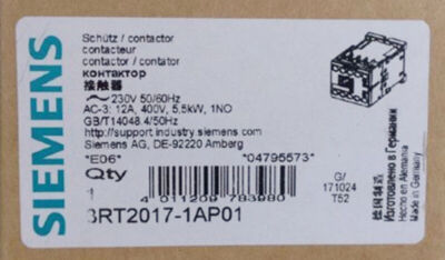 3RT2017-1AP01 1PCS NEW SIEMENS POWER CONTACTOR 3RT2017-1AP01 | eBay