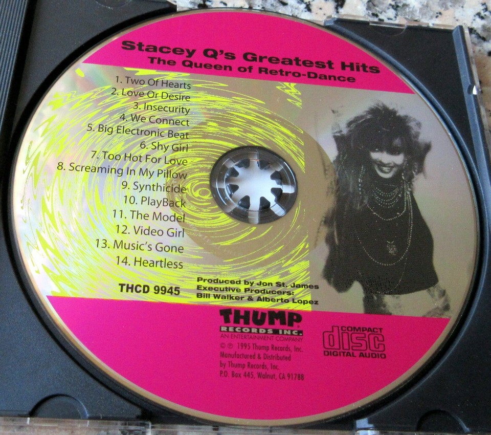 STACEY Q Greatest Hits RARE CD SSQ Playback Synthicide Shy Girl Too Hot ...
