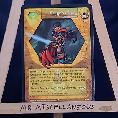 Magi Nation Duel - Rayje's Cloak - Universal Relic - Dream's End | eBay