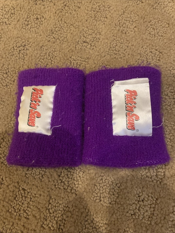 Milwaukee Bucks Vintage Sweatband 35th Season Purple Wristband SGA | eBay