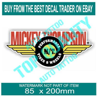 MT SPEED MICKEY THOMPSON Decal Sticker Retro Vintage Americana Decal ...