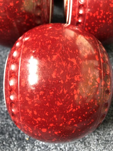 Thomas Taylor Vector VS Size 3 Maroon/Red Lawn Bowls | eBay UK