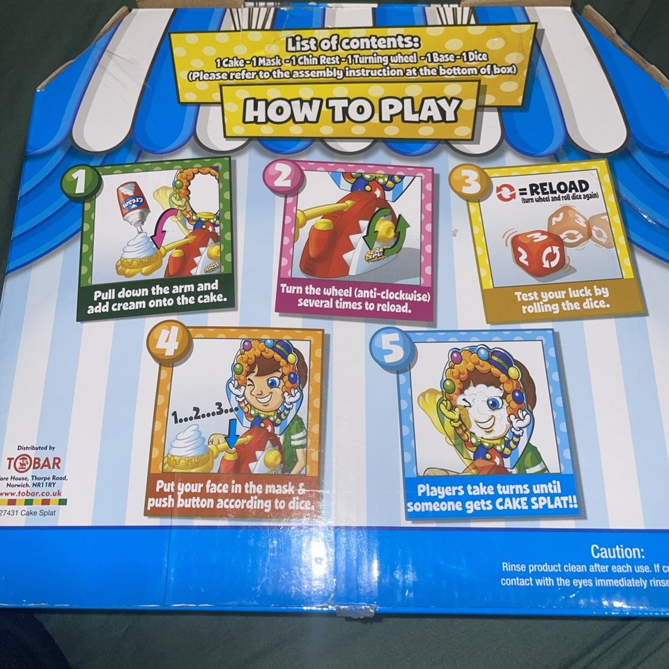 ZURU Cake Splat Take A Pie To The Face Game 5+ Family Fun NEW | eBay UK