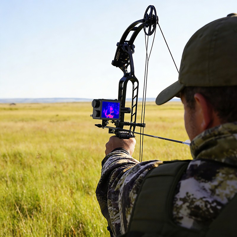GTGUARD Crossbow Scope Built-In Laser Rangefinder (Black) Range Find ...
