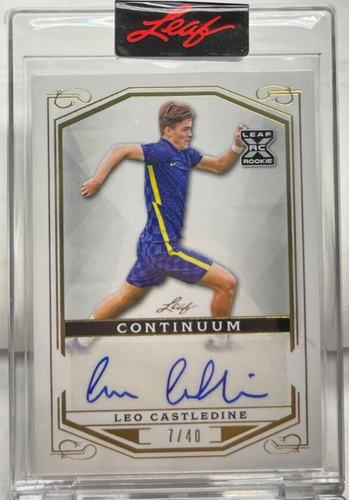 Leo Castledine 2022 Leaf Continuum Soccer XRC Autograph Auto #'d 7/40 ...