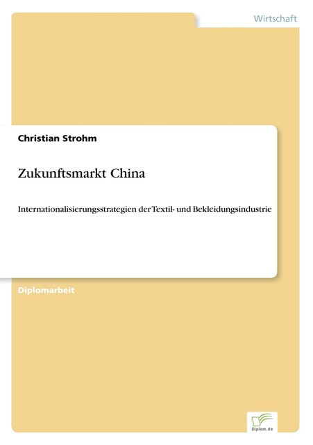 Zukunftsmarkt China von Christian Strohm (2007, Taschenbuch) online ...