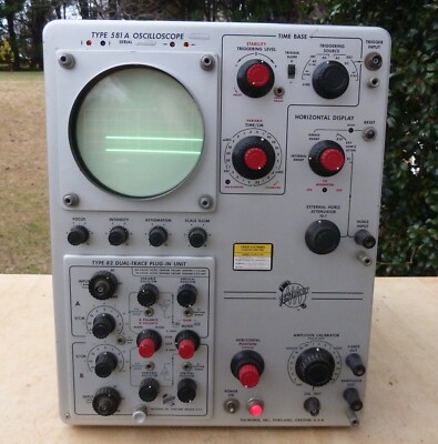 Vintage Tektronix 581A Oscilloscope 85 MHz Bandwidth Works! | eBay
