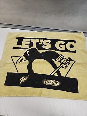 Rare Unique Pittsburgh Penguins Sheetz/7up Rally Towel ¿ | eBay