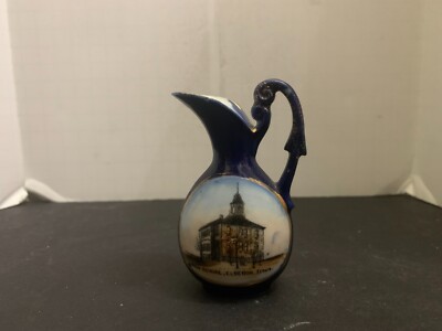 Antique Elberon Iowa High School Souvenir Miniature Pitcher Made in Germany | eBay