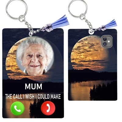Personalised Memorial Mobile Phone Keyring “ The Call I Wish I Could ...