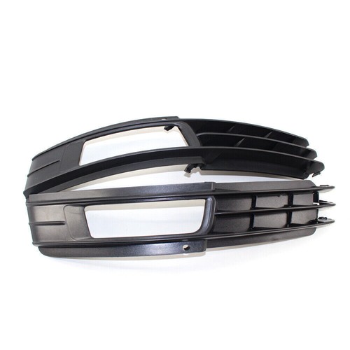 1 Pair Front Bumper Fog Light Lamp Cover Grille Bezel For Audi A6 C6 ...