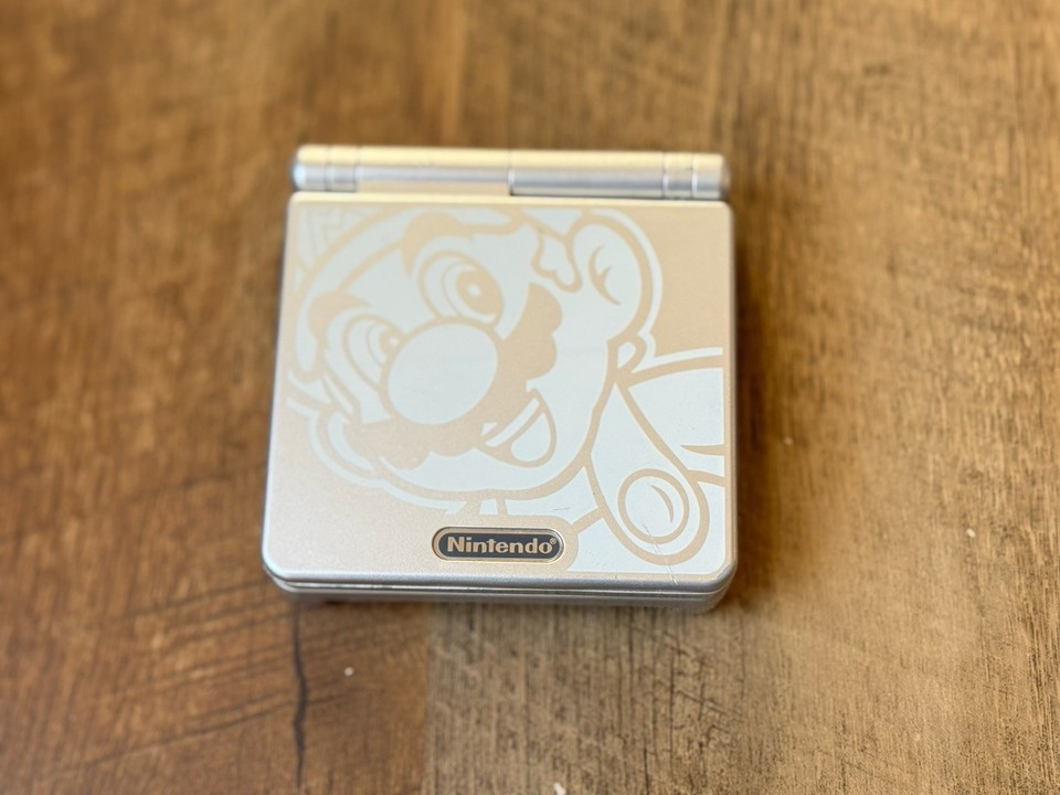 Nintendo Gameboy Advance GBA SP Handheld System Console Silver AGS-001 ...