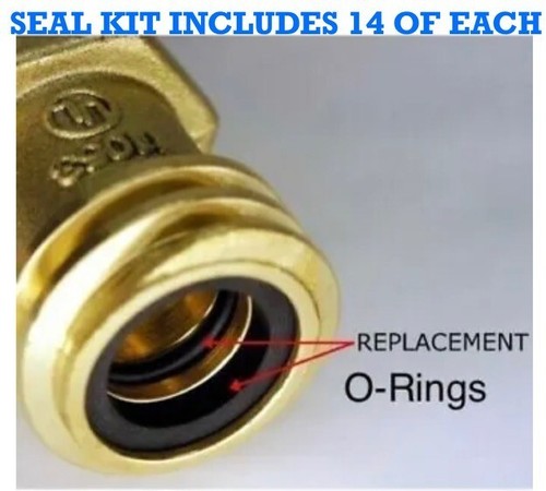 14 SEAL KIT FEMALE COUPLER PROPANE TANK FORKLIFT BUFFER REGO 7141M ...