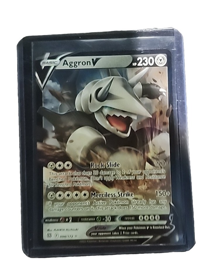 Pokémon TCG Aggron V Brilliant Stars 096/172 Holo Ultra Rare | eBay