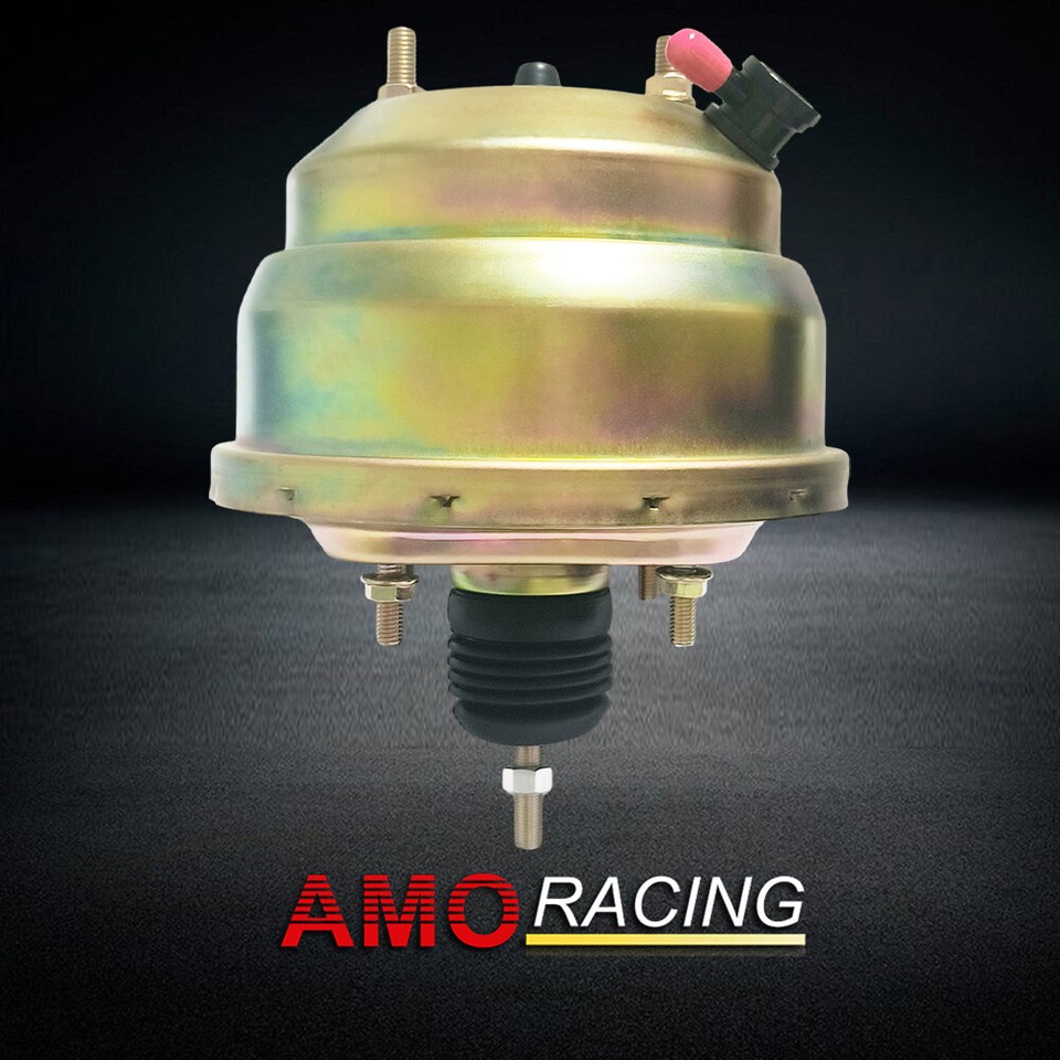 8" Brake Booster Dual Diaphragm Power Brake Booster Zinc Fits Hot Rod ...