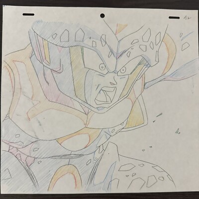 Dragonball Z Original Production Cel Genga - Cell Jr Vs Ssj2 Gohan | eBay