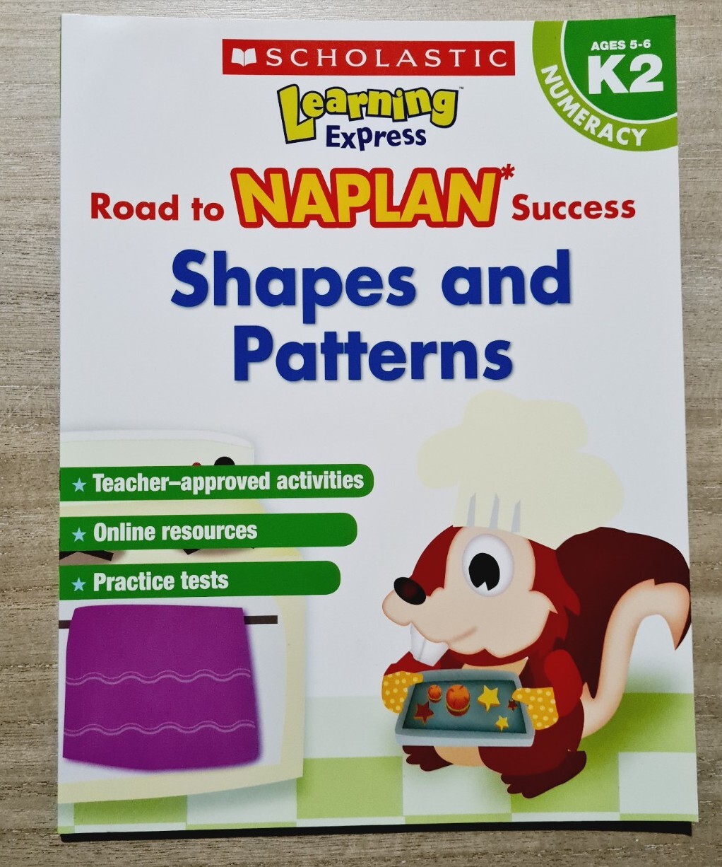 Scholastic Learning Express Shapes & Patterns Activity Book Ages 5-6 | eBay