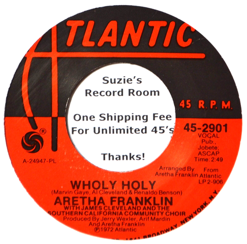 Aretha Franklin Wholy Holy / Give Yourself to Jesus Soul Gospel Nice 45 ...