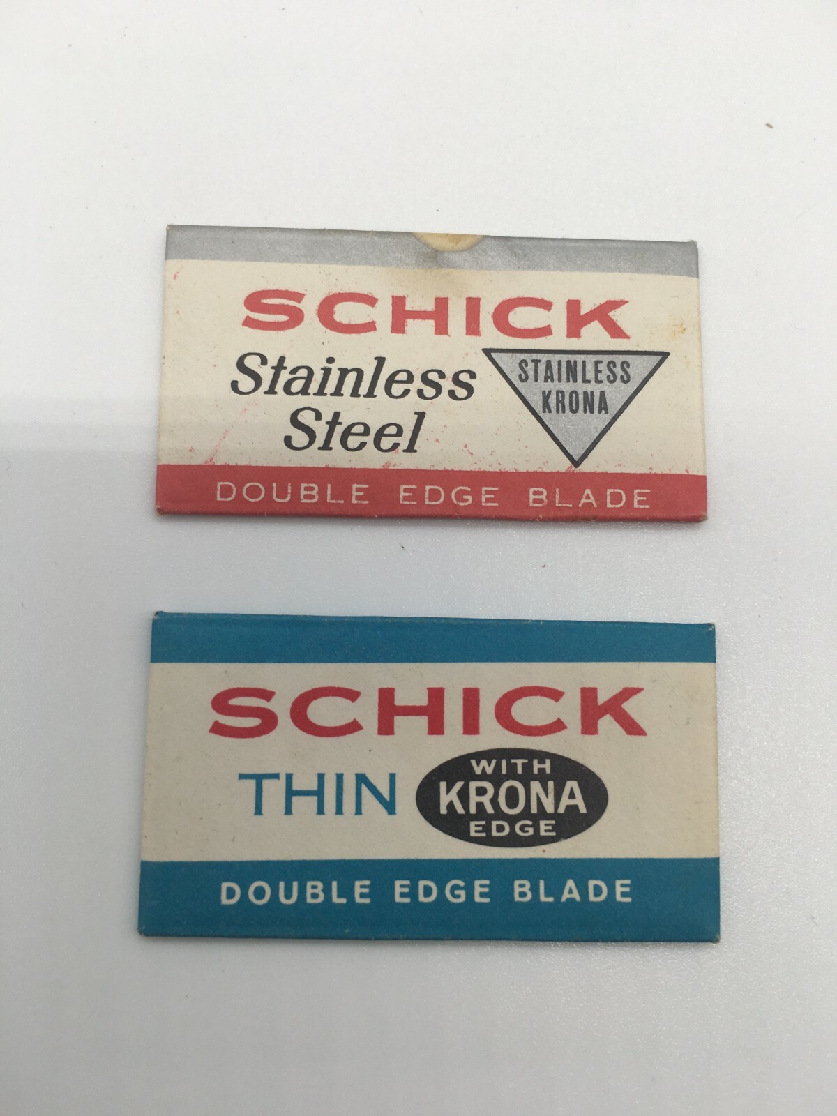 Vintage SCHICK Double Edge RAZOR BLADES In Original Package - super ...