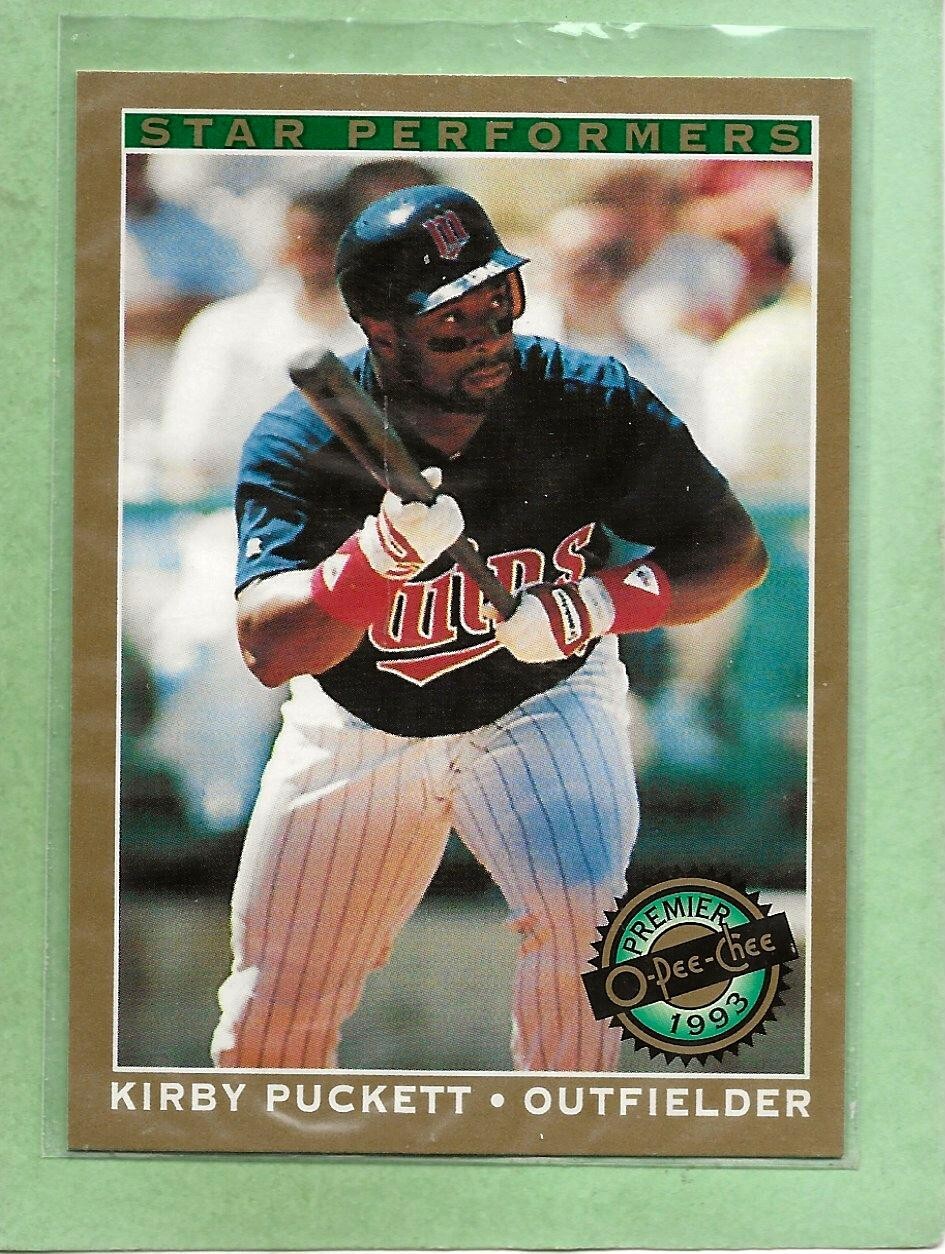 KIRBY PUCKETT - 1993 O-Pee-Chee Premier "Star Performer" - #11 - Twins ...