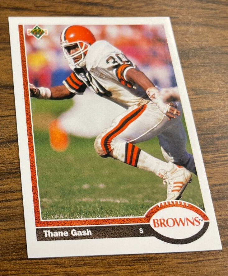 1991 Upper Deck Card # 224 Thane Gash - Cleveland Browns | eBay