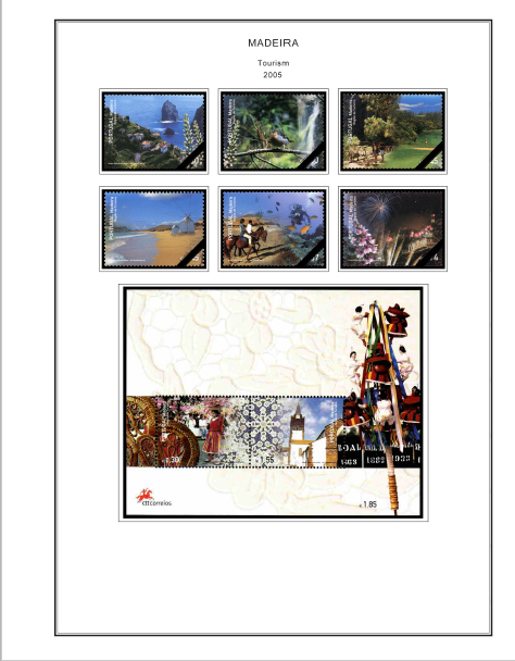 COLOR PRINTED MADEIRA 1868-2010 + 2011-2020 STAMP ALBUM PAGES (98 ...