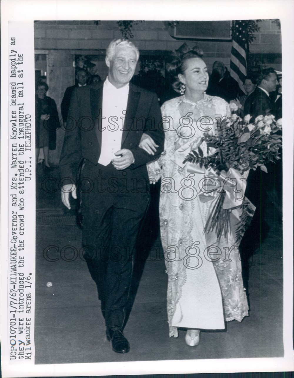 1967 Wisconsin Governor Warren Knowles With Wife Dorothy Press Photo | eBay