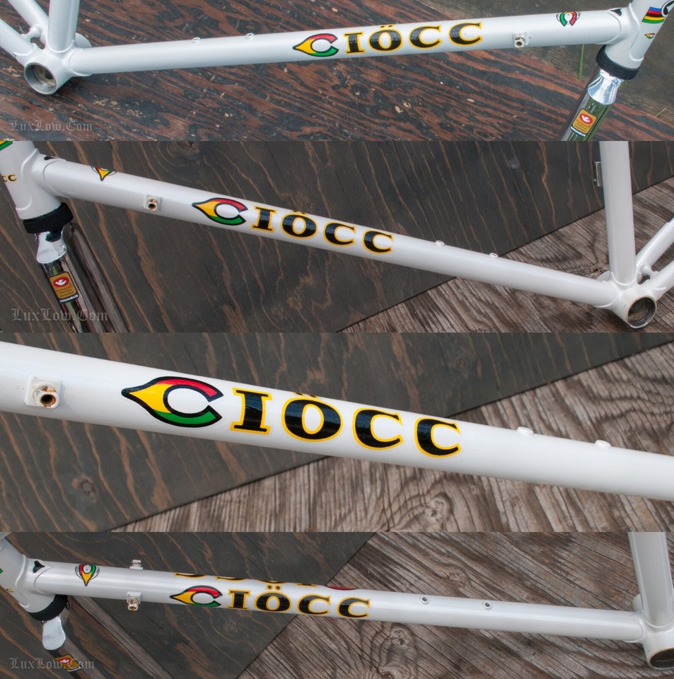 NOS 1980s 53cm Vintage Ciocc RoadBike FRAME FORK Columbus Steel Italian ...