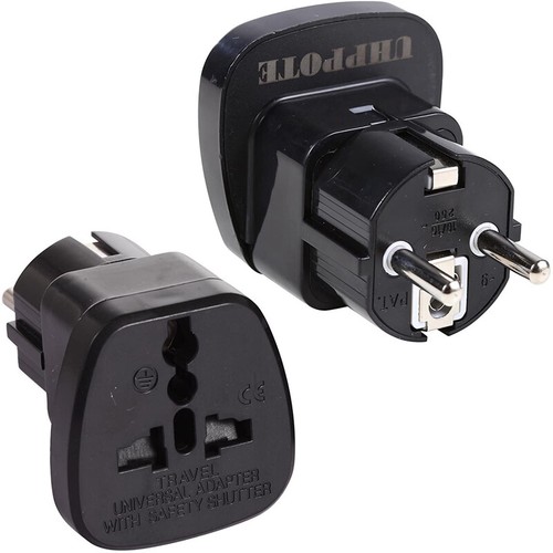 Type E/F Travel Trip Adapter Adaptor Plug for France Germany Russia ...