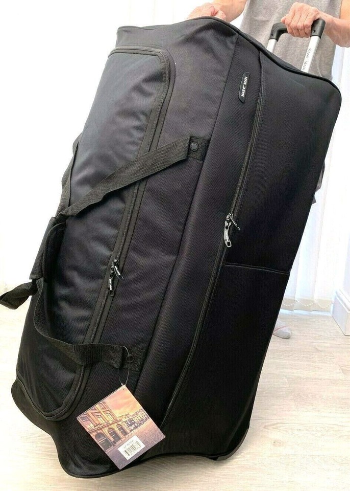 Extra Large Travel Luggage Wheeled Trolley Holdall Suitcase Duffle Bag ...