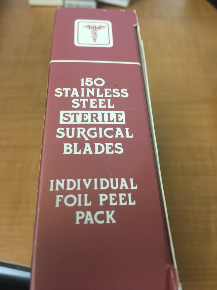 (150) SICOA # 10, 21, 23, 24 SS/CS Surgical Blades Ind Wrapped | eBay