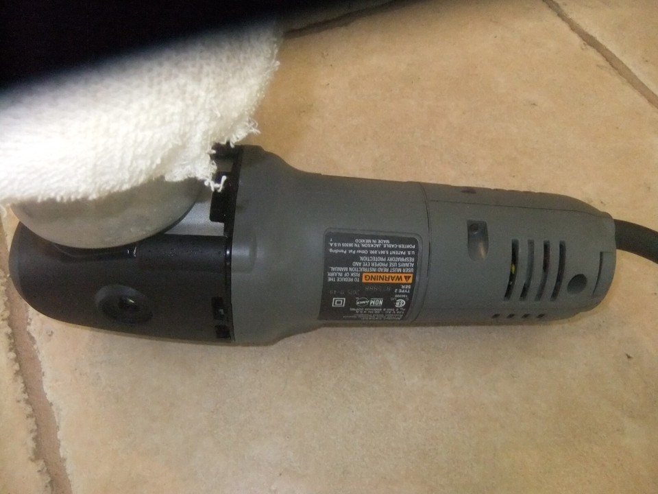 PORTER CABLE 6" RANDOM ORBIT BUFFER/POLISHER, VARIABLE SPEED, MOD ...