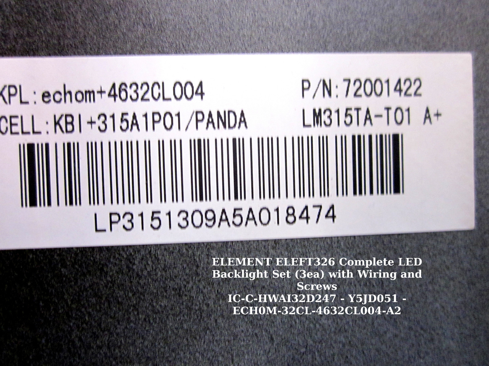 ELEMENT ELEFT326 OEM AC Power Cord Direct Connects Directly to - Power ...