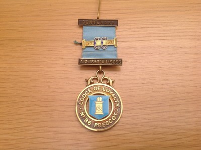 MASONIC CENTENARY JEWELL LODGE OF LOYALTY | Grelly UK