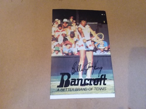 Ancien autocollant tennis Bancroft Billie Jean King | eBay