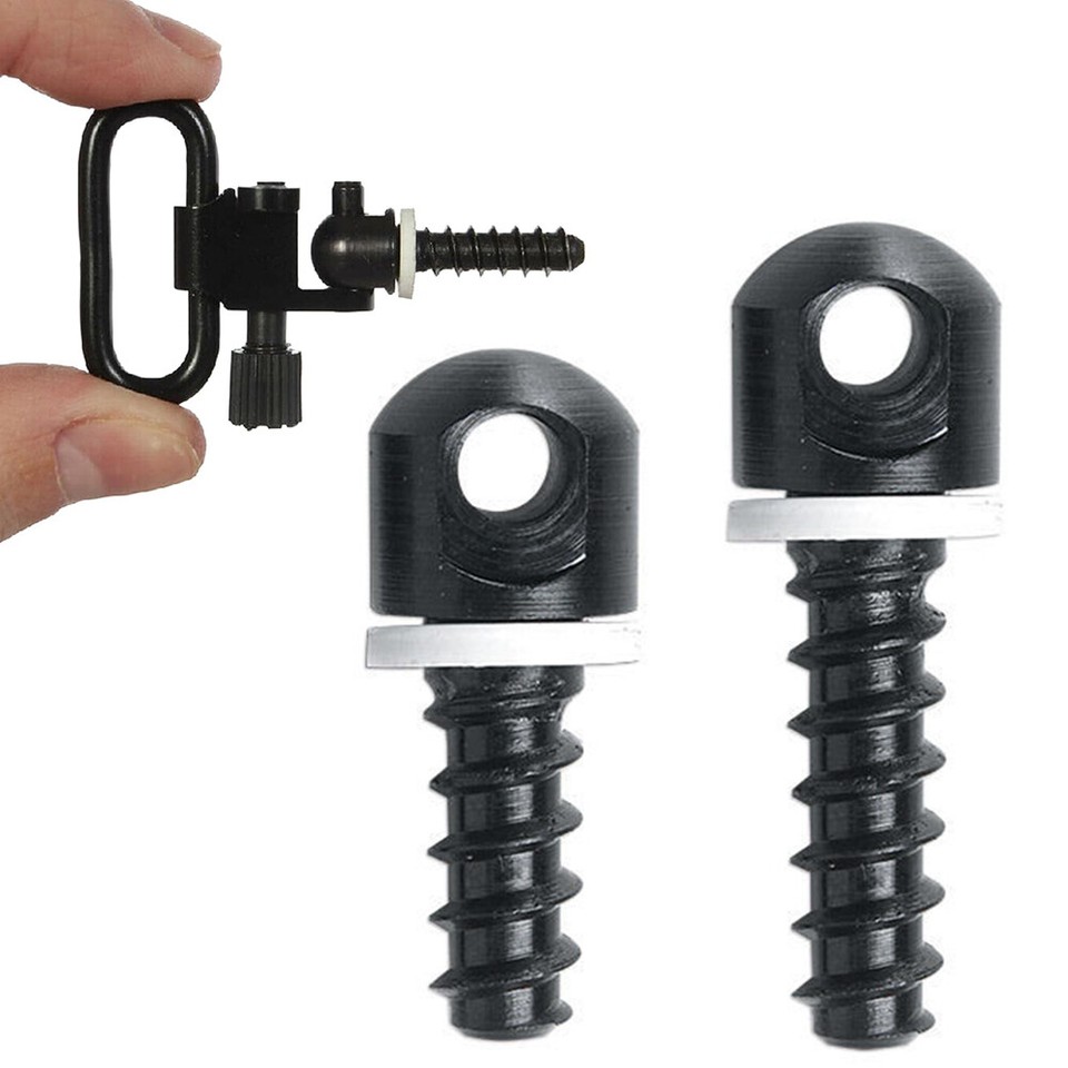 1" Rifle Sling Mounting Set Quick Detach Swivels Screw Stud Base Kit ...
