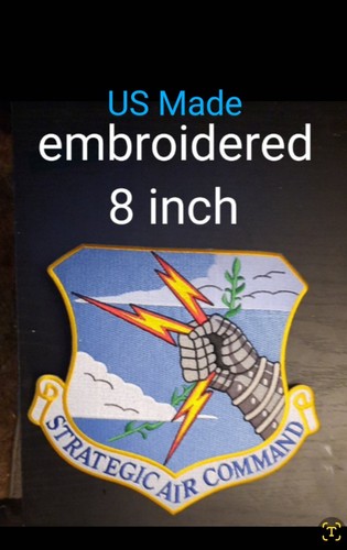 USAF AIR FORCE STRATEGIC AIR COMMAND SAC Bomber Jacket PATCH Embroidered | eBay