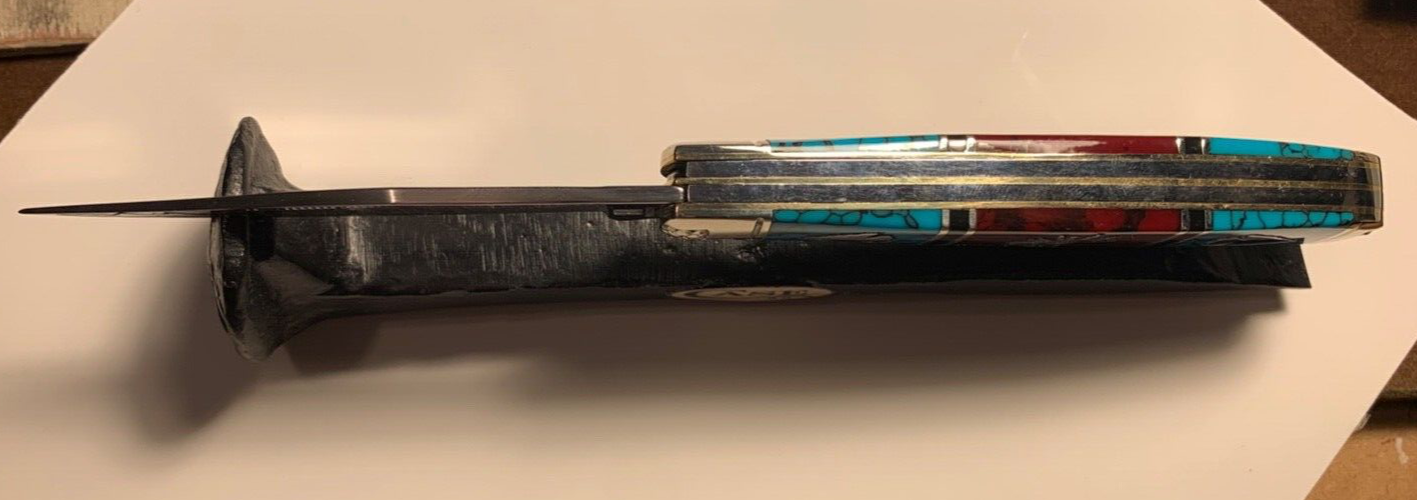 Railroad Spike Anvil Knife Display Case Stand w/Magnets ***KNIFE NOT ...