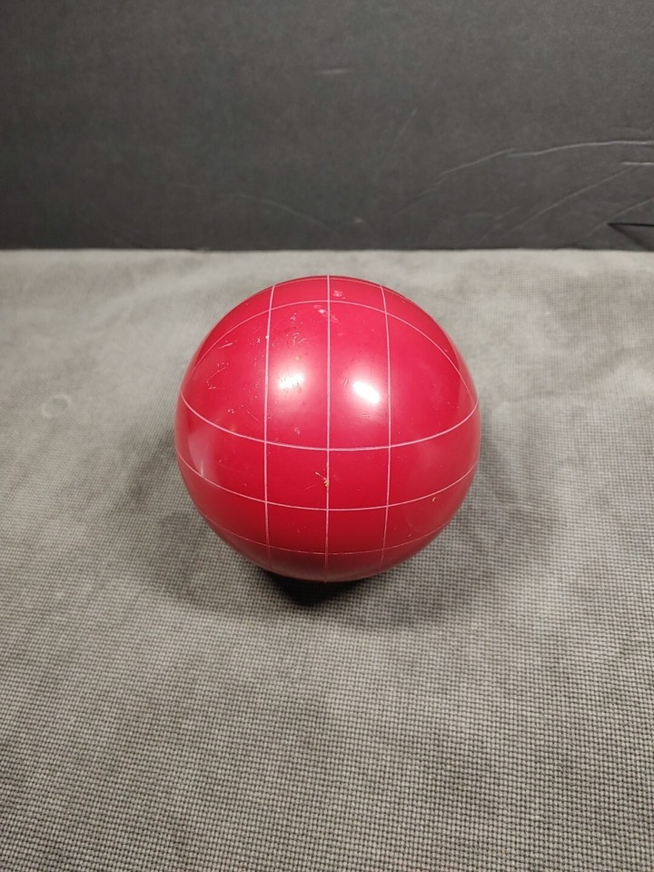 Vintage Bocce Ball Replacement Red Ball with Stripes | eBay