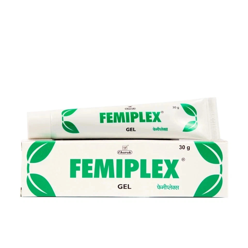 Charak Femiplex Ayurvedic Gel – 300 g (10×30 g) for Vaginal Hygiene ...