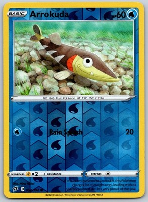 Arrokuda Reverse Holo Common SWSH02: Rebel Clash 052/192 NM | eBay